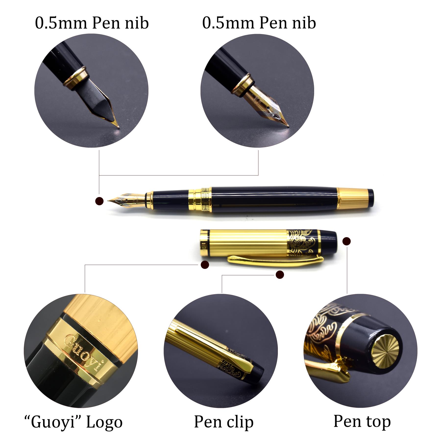 Guoyi K901 luxury Ink Fountain pen 0.5mm Metal hig... – Vicedeal