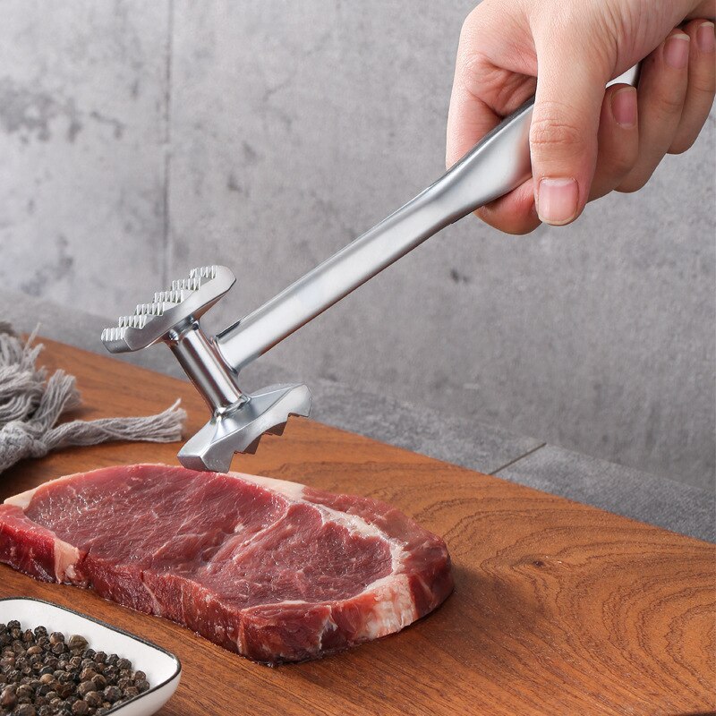 Zinc Alloy Meat Tenderiser Pork Chop Steak Hammer ... – Vicedeal