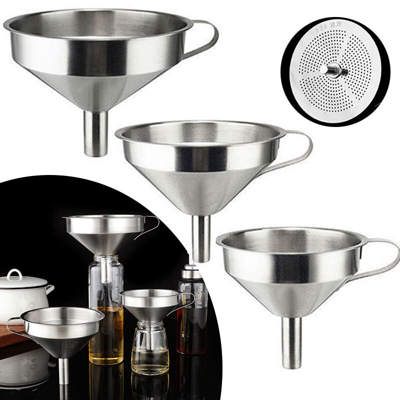 Roestvrijstalen Keuken Olie Vloeistof Trechter Met... – Vicedeal