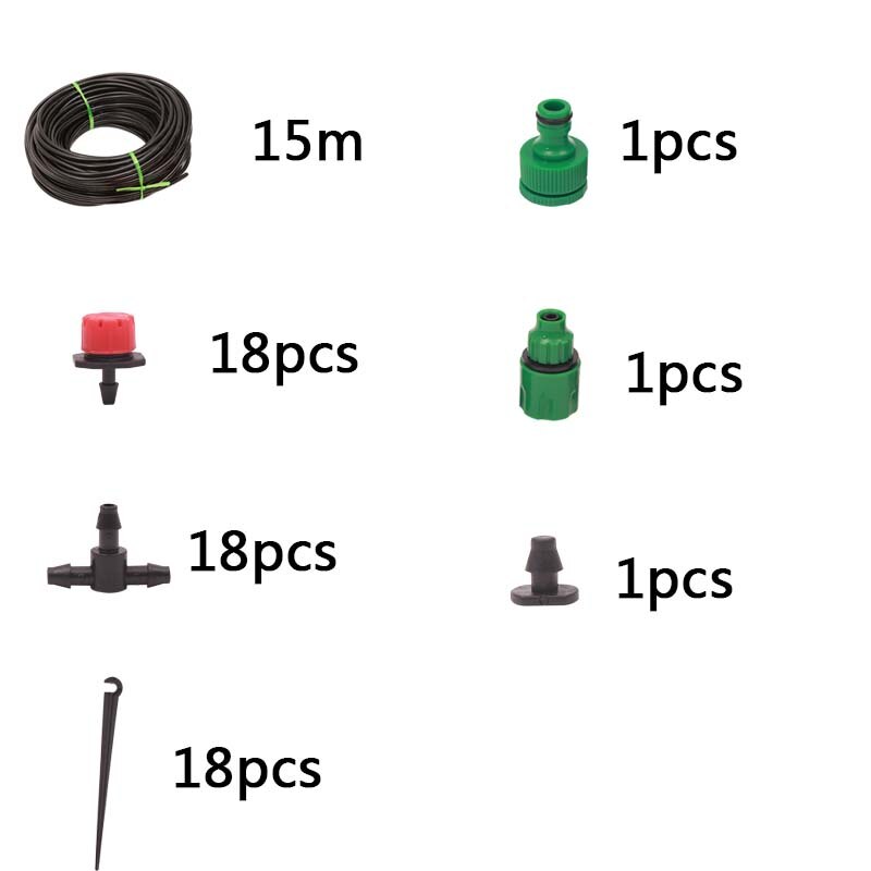 25m diy vanningsanlegg automatisk vanning hageslan... – Vicedeal