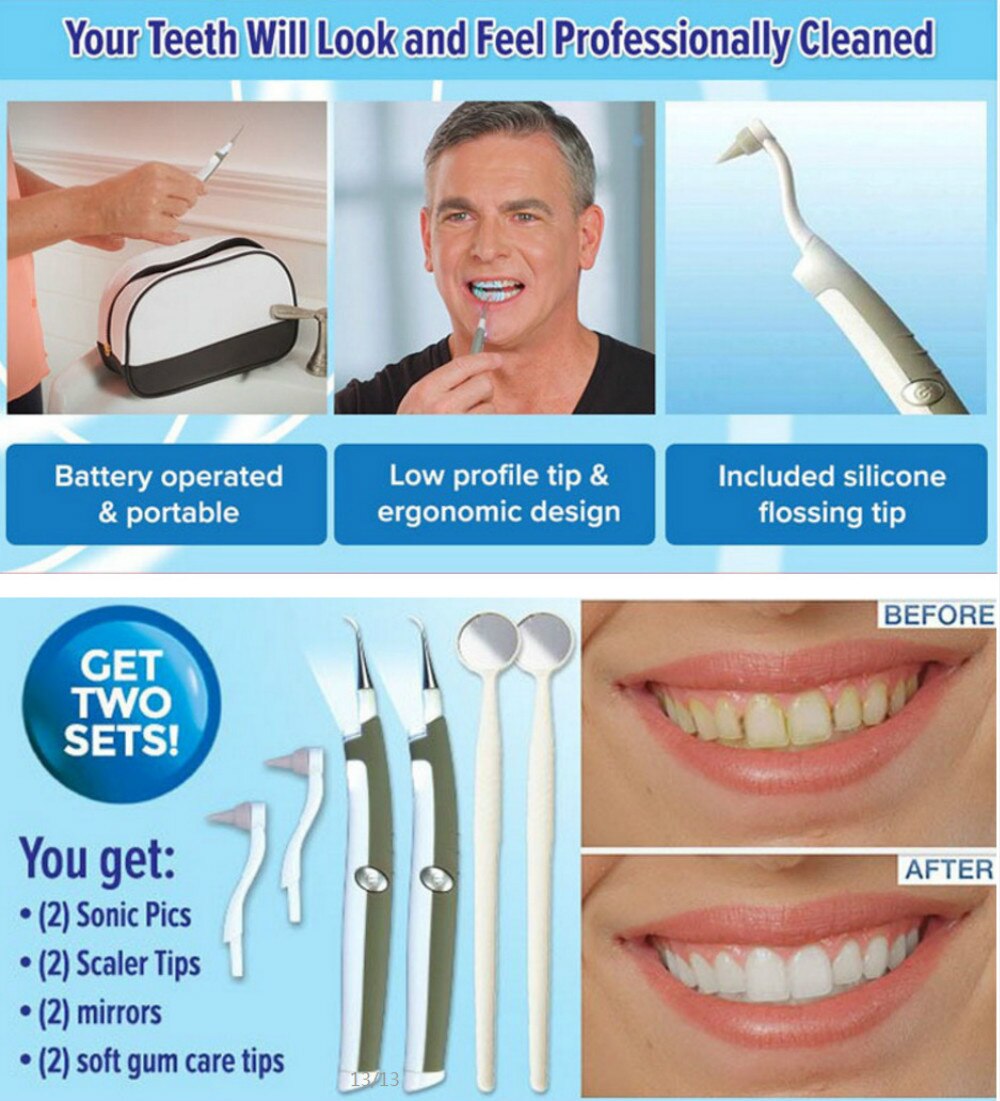 Led velektrisk tannskaler tenner renere tannsteinf... – Grandado