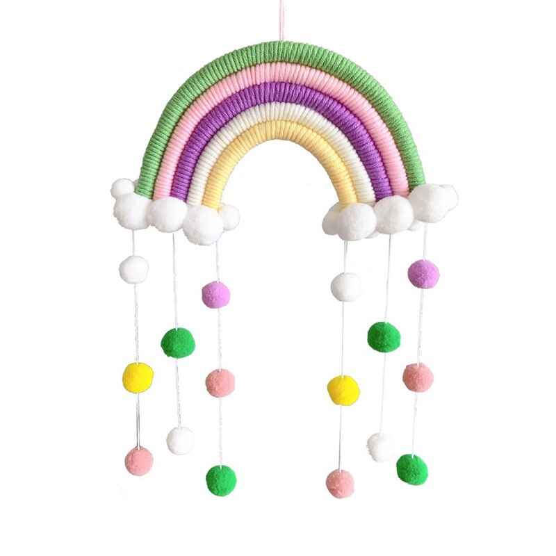 Promotion! Woven Rainbow Wall Hanging Decor,Cloud ... – Vicedeal