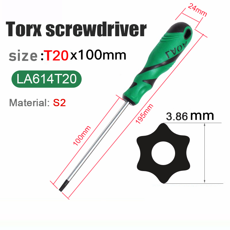 LAOA 1pc Torx Screwdriver S2 Alloy Steel Hexagonal... – Grandado