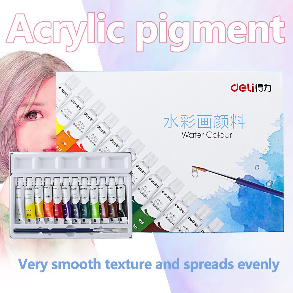 5ml 12/18/24 Colors Water Color Paint Set Watercol... – Grandado