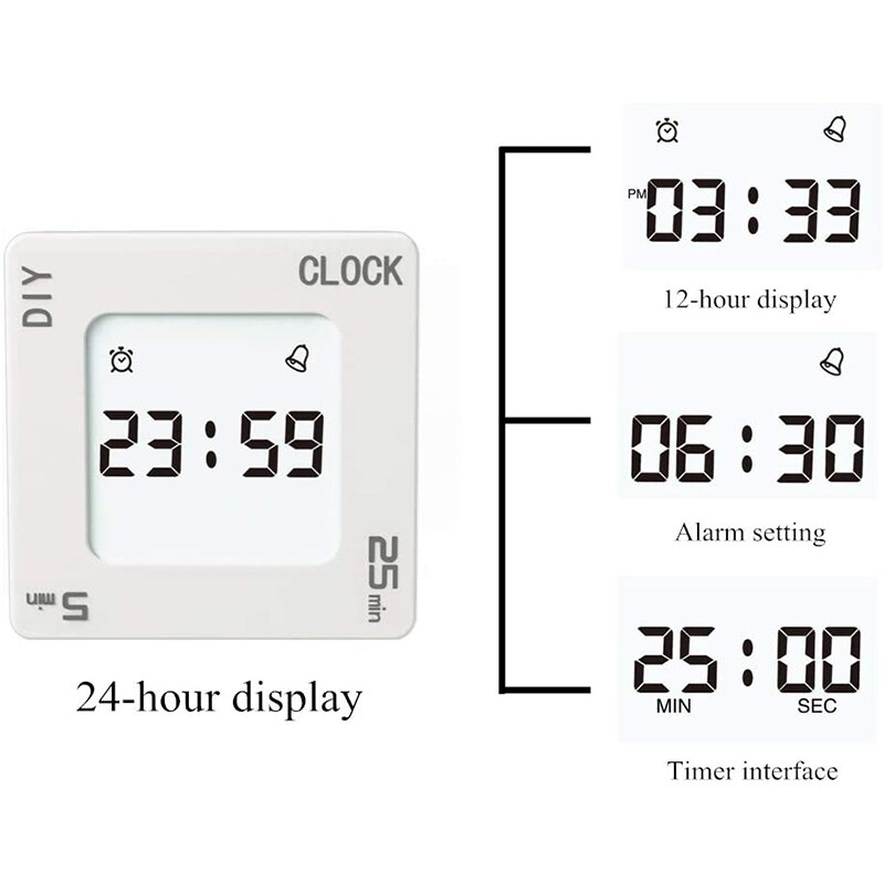 Kitchen Timers DIY Self-setting Vibration Reminder... – Vicedeal