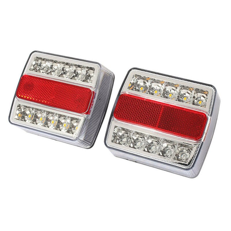 Pair 2x Waterproof Rear Led Trailer Tail Lights Ki... – Vicedeal