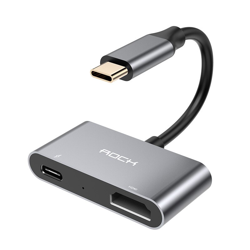 ROCK USB Type C Hub HDMI 4K Type C to HDMI Cable C... – Vicedeal