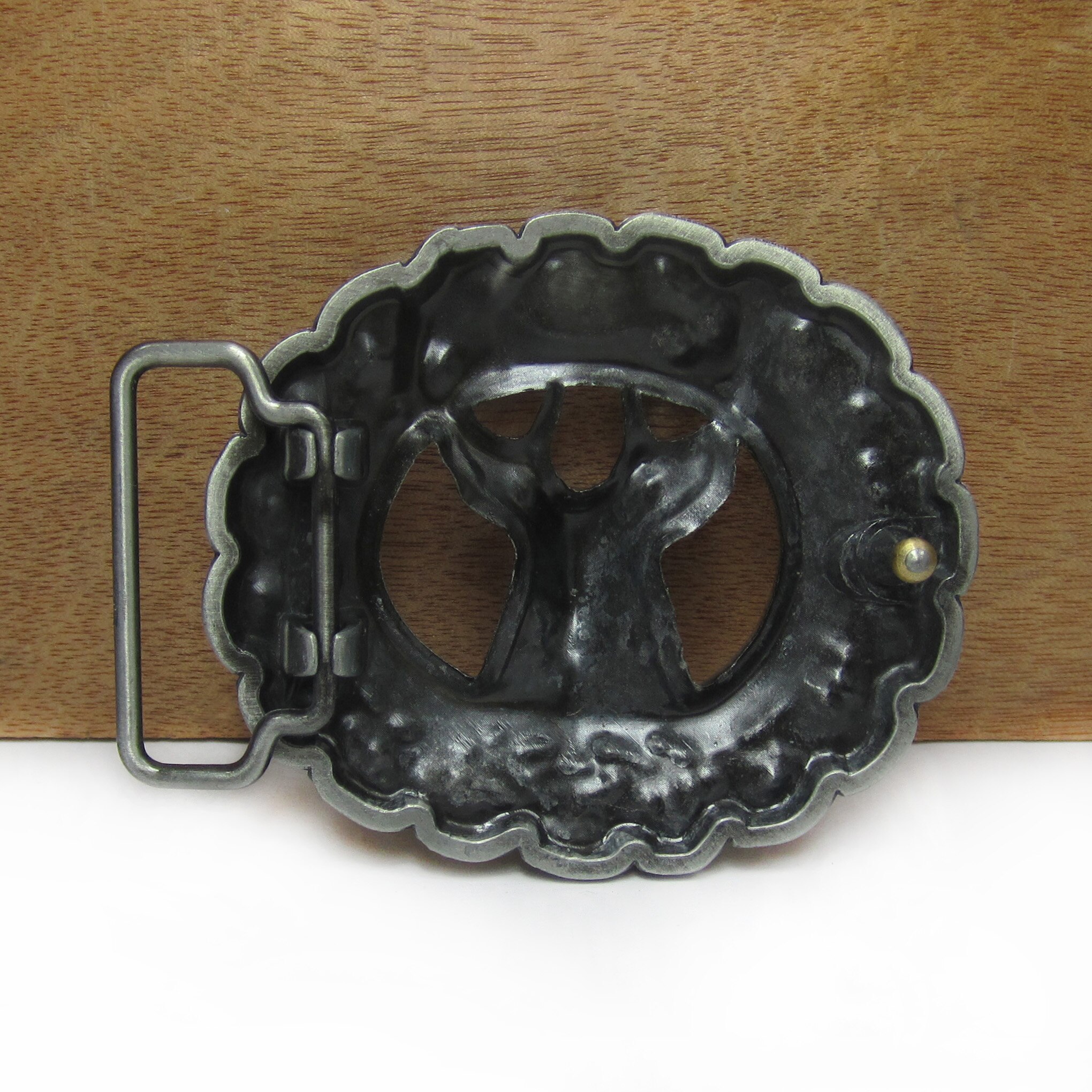 BuckleClub DEER head western cowboy jeans belt buc... – Grandado