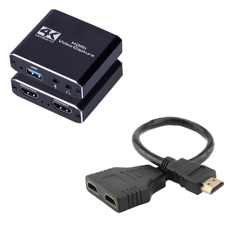 HDMI Splitter One in Two HDMI Male to Double Femal... – Grandado