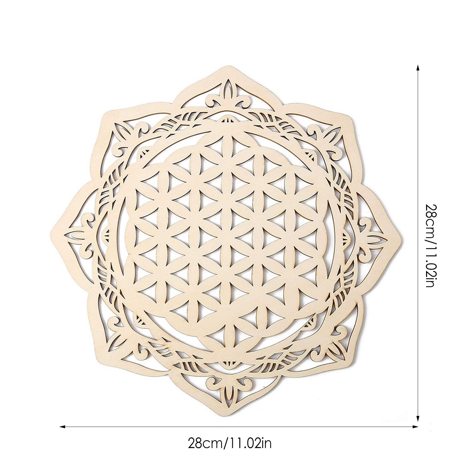 Sacred Flower Of Life Geometric Wall Decal Yoga Bo... – Grandado