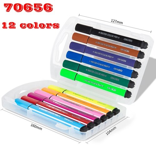 Deli 70656 Triangular shaped Water color Pen Set P... – Grandado