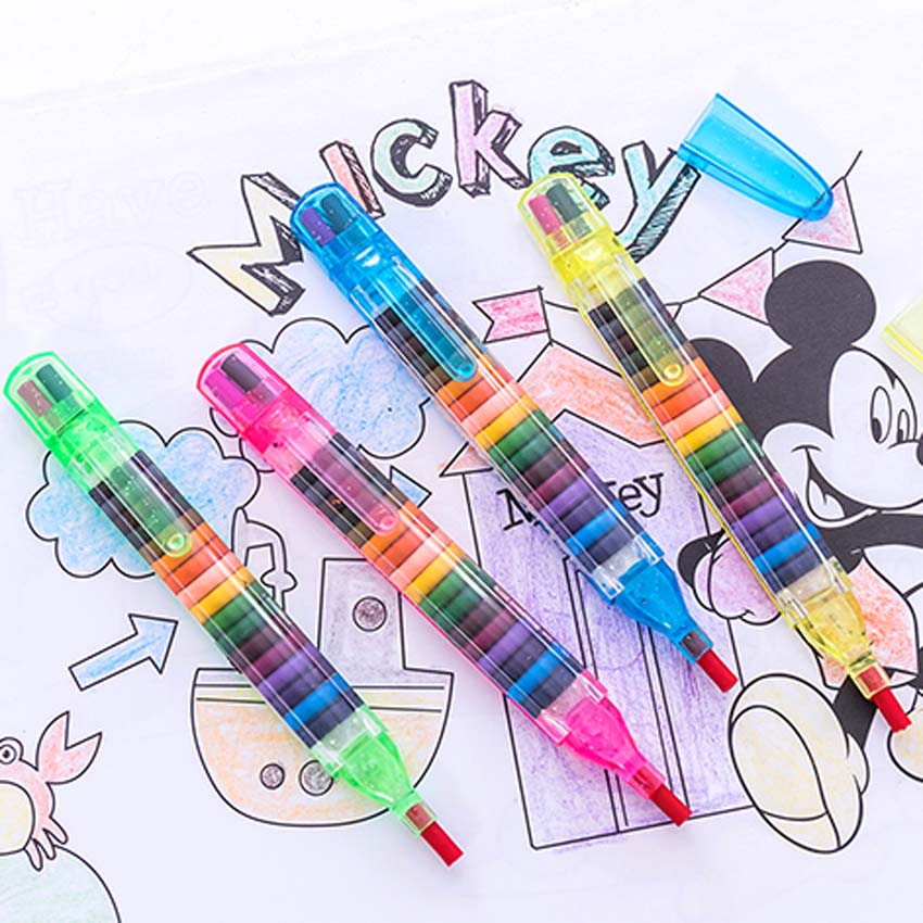 2Set Newest 20 Colors Pop Up Crayons Stacker Penci... – Vicedeal