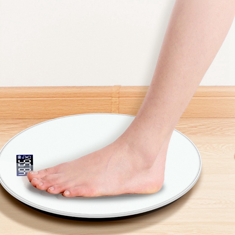 Bathroom Body Scale Weight Scales Round Toughened ... – Grandado