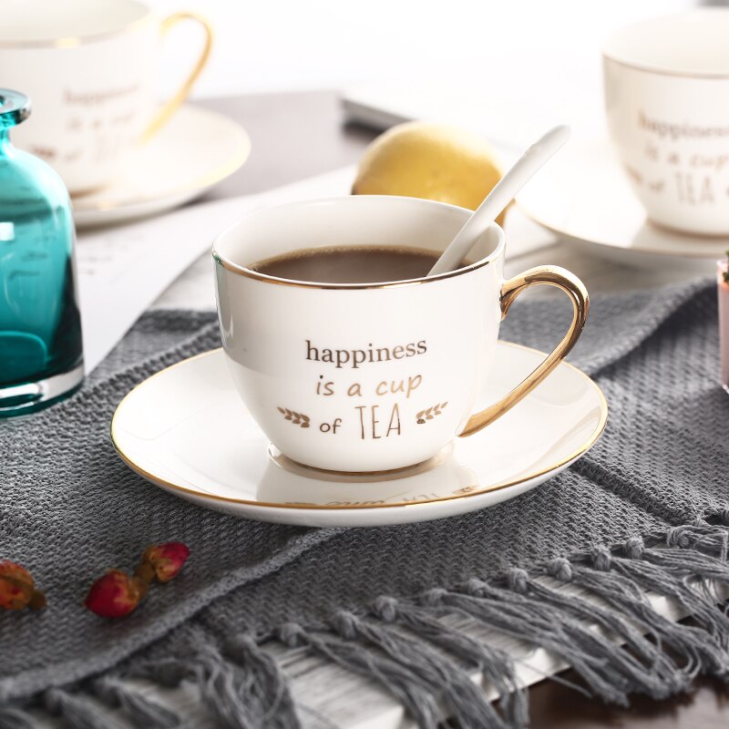 European White Ceramic Coffee Cup Set Handmade Phn... – Vicedeal