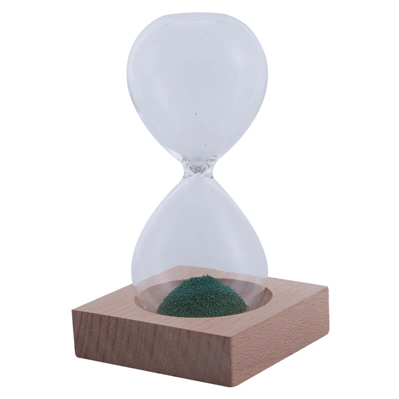Green wood + glass + iron powder sand iron floweri... – Grandado