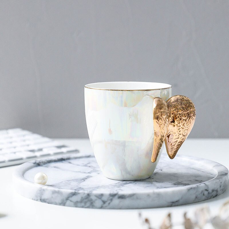 Jinserta Keramische Mok Thee Koffie Melk Cup Gold ... – Vicedeal