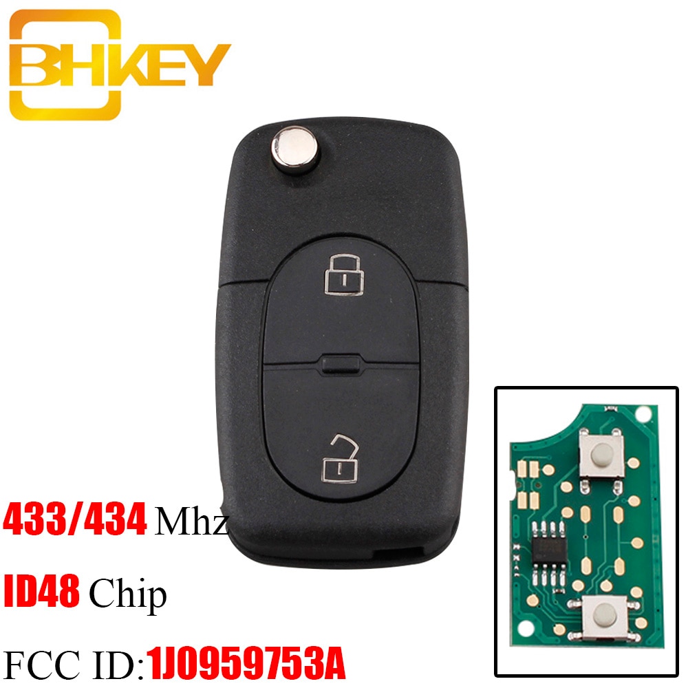 BHKEY 1J0 959 753 A Car Remote Control Key 2 Butto... – Vicedeal