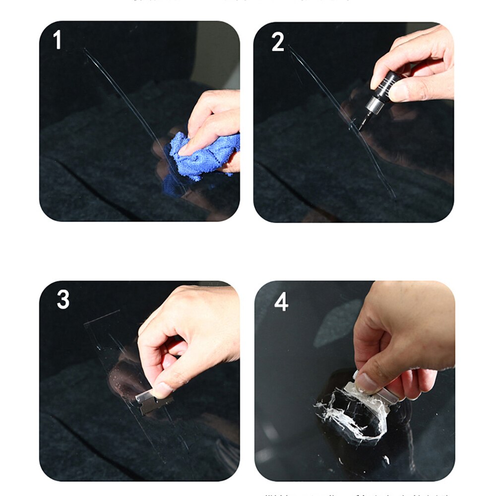 LEEPEE Auto Care Windscreen Glass Scratch Crack Re... – Grandado