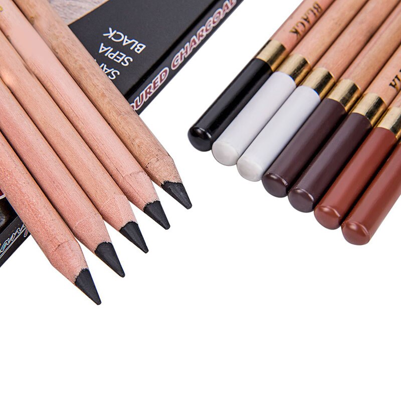 Sketch Drawing Pencils 12 Piece Pencils Set Charco... – Grandado