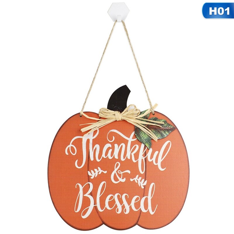 Halloween dankbaar gezegend pompoen boo hangend bo... – Vicedeal