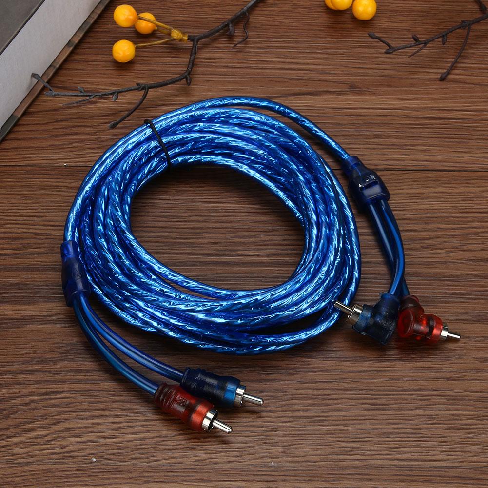 5m Copper Audio Cable RCA Plug Audio Cord Line Amp... – Vicedeal