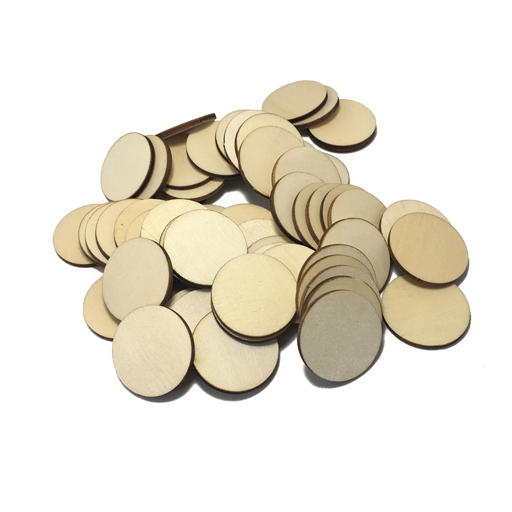 100 Pcs 30 Mm 1.18 Inch Unfinished Ronde Hout Slic... – Grandado