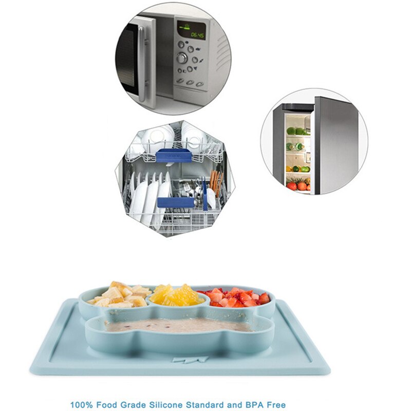 Baby Feeding Tray Child Silicone Suction Cup Baby ... – Grandado