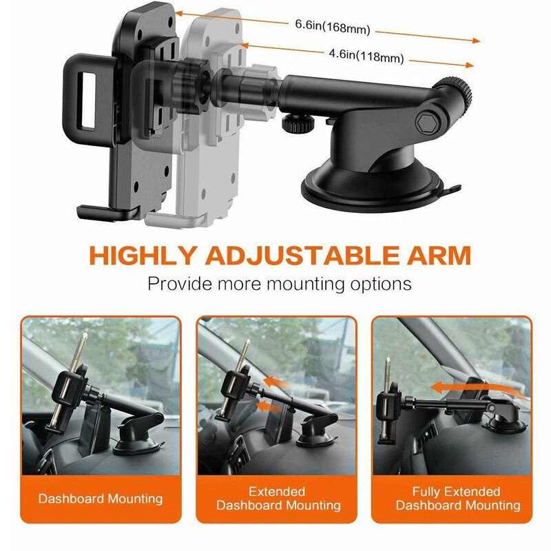 360° Adjustable Mount Holder Car Windshield Stand ... – Grandado