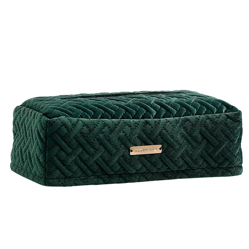 light luxury quilted velvet tray living room bedsi... – Grandado