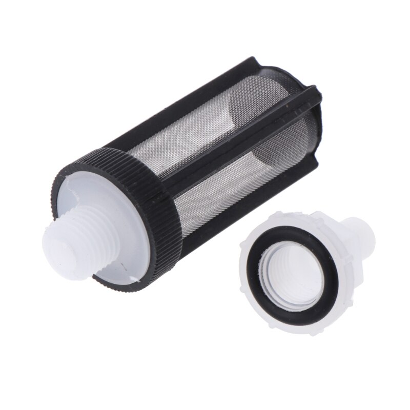 Kunststof rechte kop zwarte filter waterpomp zeef ... – Vicedeal