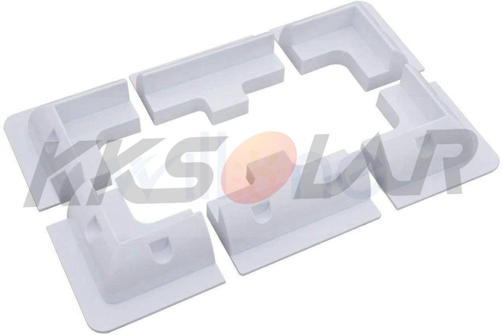 6 Pc Abs Zonnepaneel Montagebeugel Witte Rechthoek... – Grandado