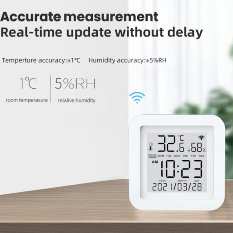 896A Smart Digital WiFi Temperature Humidity Monit... – Grandado