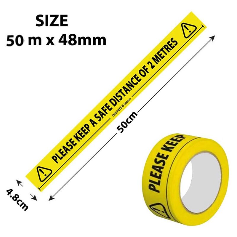 4Pcs Social Distancing Floor Tape Strips Safety St... – Grandado