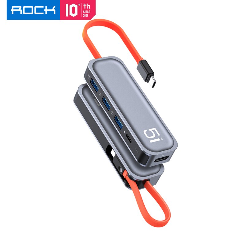 ROCK USB C Hub HDMI With PD Power Adapter For Macb... – Vicedeal