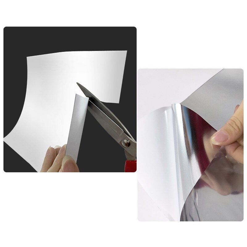 Mirror Wall Sticker Bathroom Mirror Effect Wallpap... – Grandado