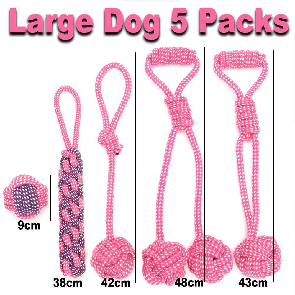 12Pcs Large Dog Toy Sets Chew Rope Toys for Dog Ch... – Vicedeal