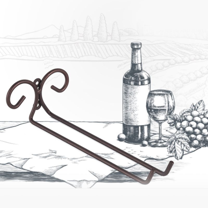 Unilateral Side Single Row Hanging Wine Glass Hold... – Grandado