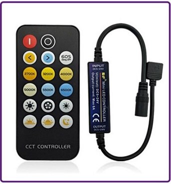 DC5V 24V LED CCT Controller RGBW Controller 17 Key... – Grandado