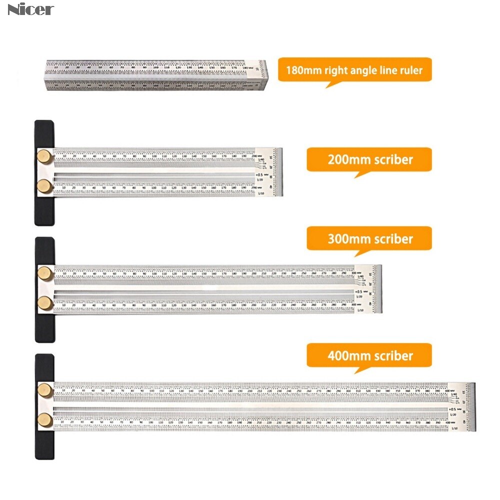 hoch-präzision Skala Lineal T-typ See Lineal Edels... – Grandado