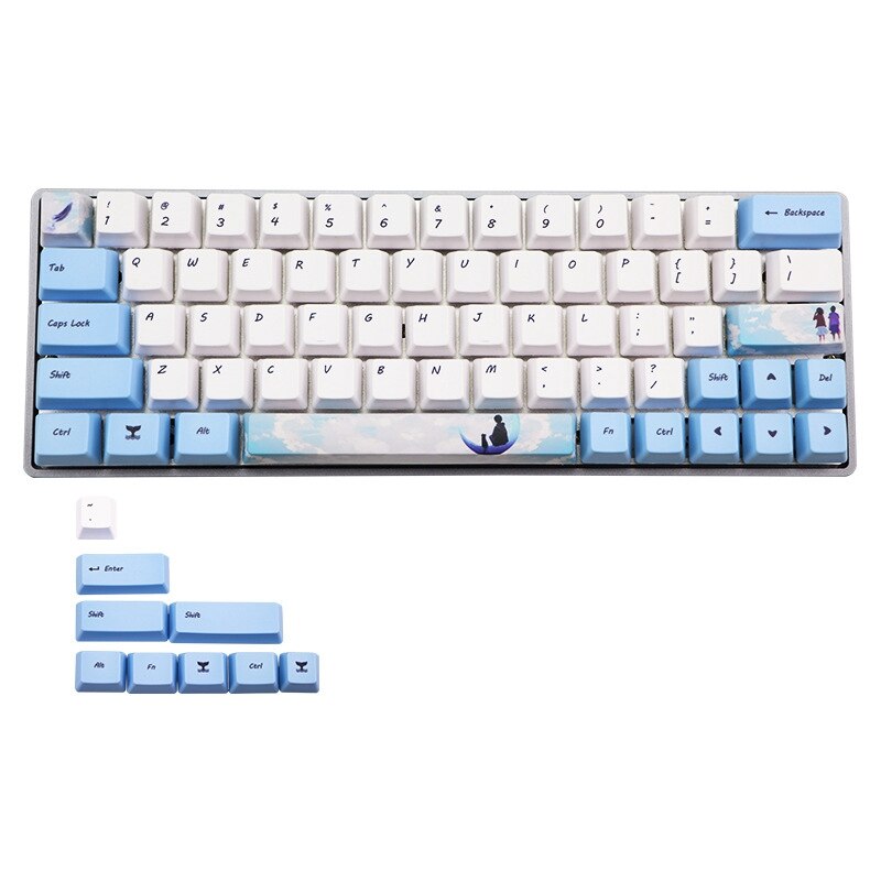 72-Key PBT Keycap Set Sublimation Mechanical Keybo... – Vicedeal