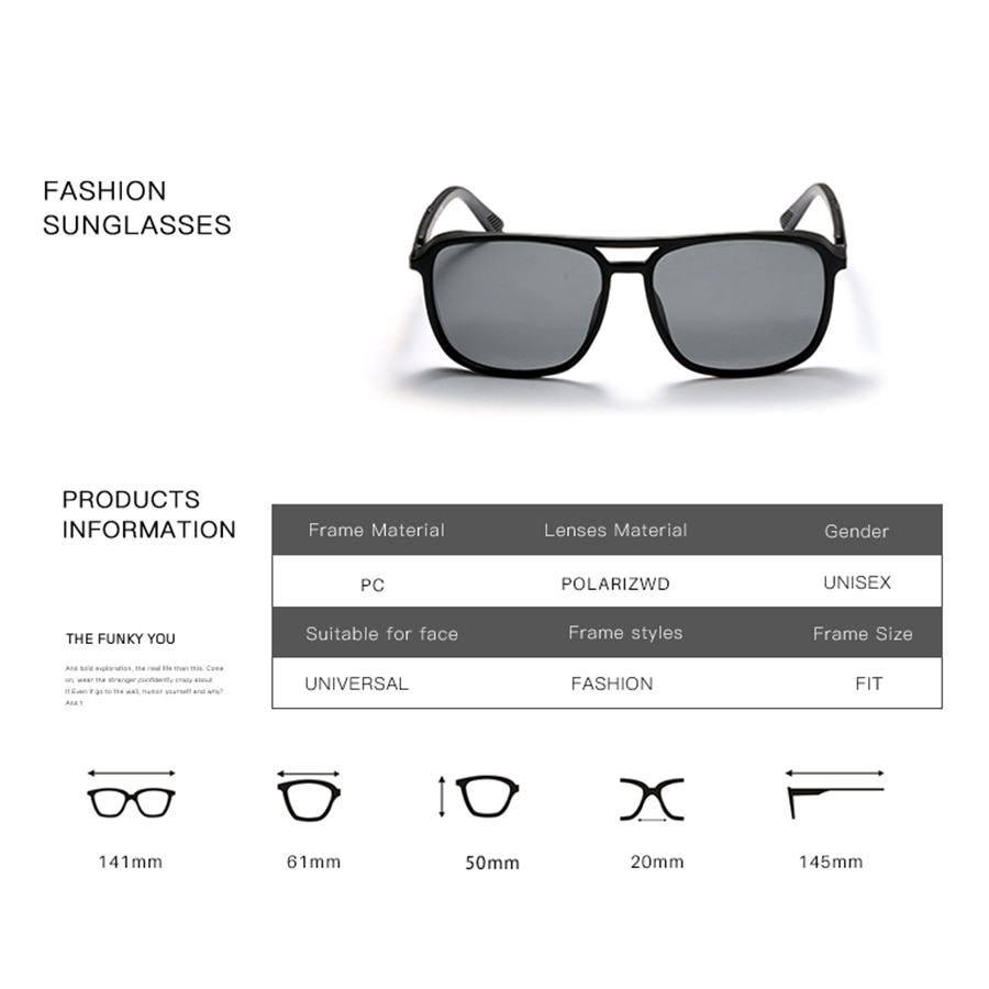Roza Polarized Sunglasses For Men Wind Proof Punk ... – Grandado