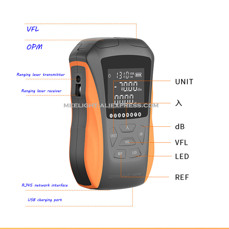 FTTH Tool Fiber Optic OPM Optical Power Meter Visu... – Vicedeal