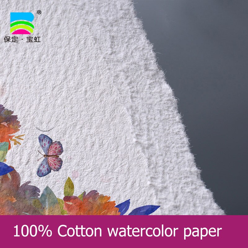 100% Cotton Watercolor Paper 300g/m2 20Sheet Water... – Grandado