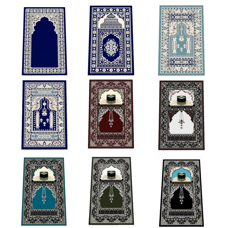 80x120cm Soft Muslim Prayer Carpet Islamic Prayer ... – Grandado