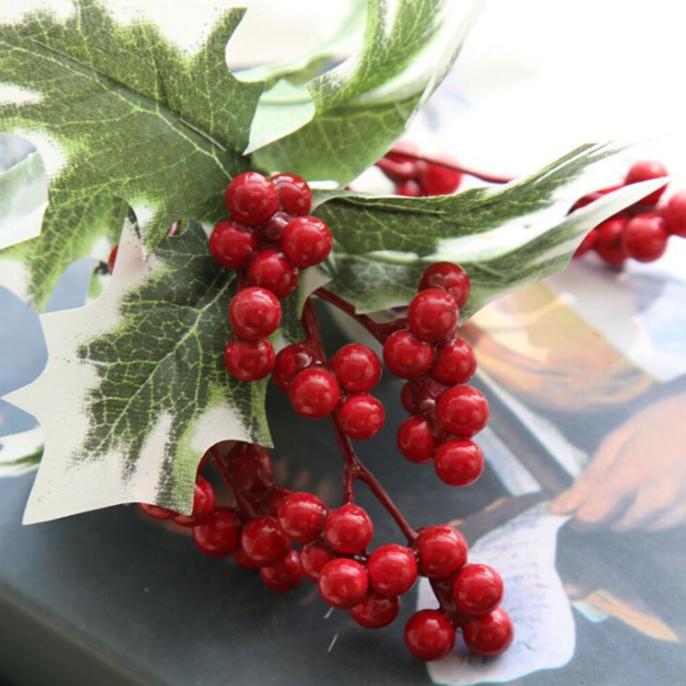 Christmas Tree Artificial Berry Red Fruits Plant B... – Grandado