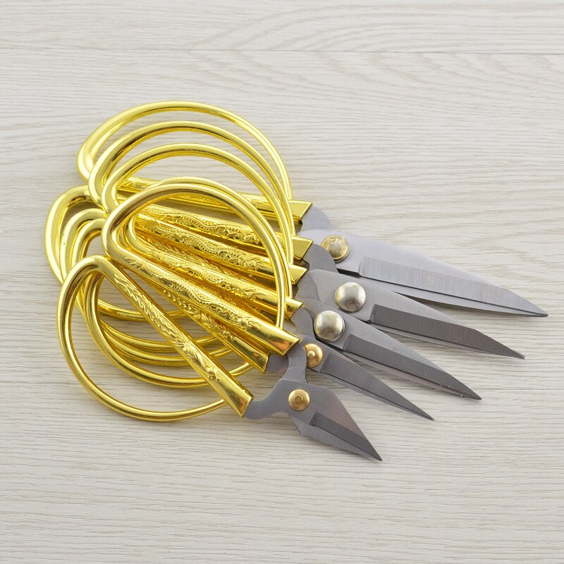 Stainless Steel Vintage Gold Scissors Tailor Sciss... – Vicedeal