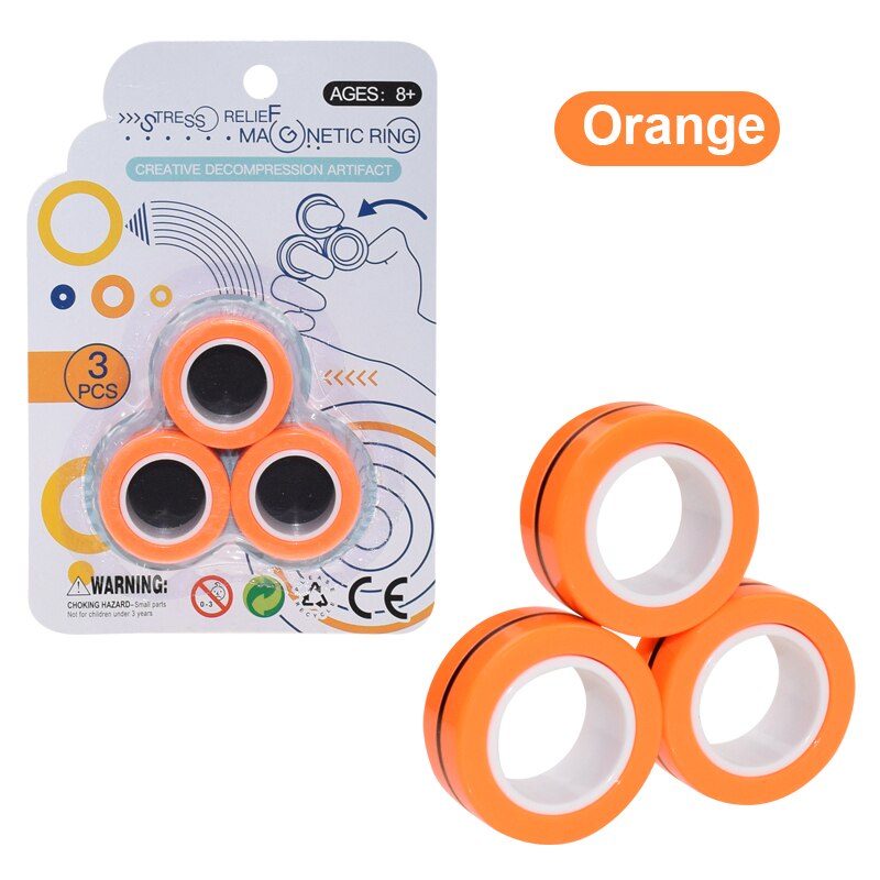Anti-Stress Finger Magnetic Rings For Autism ADHD ... – Vicedeal