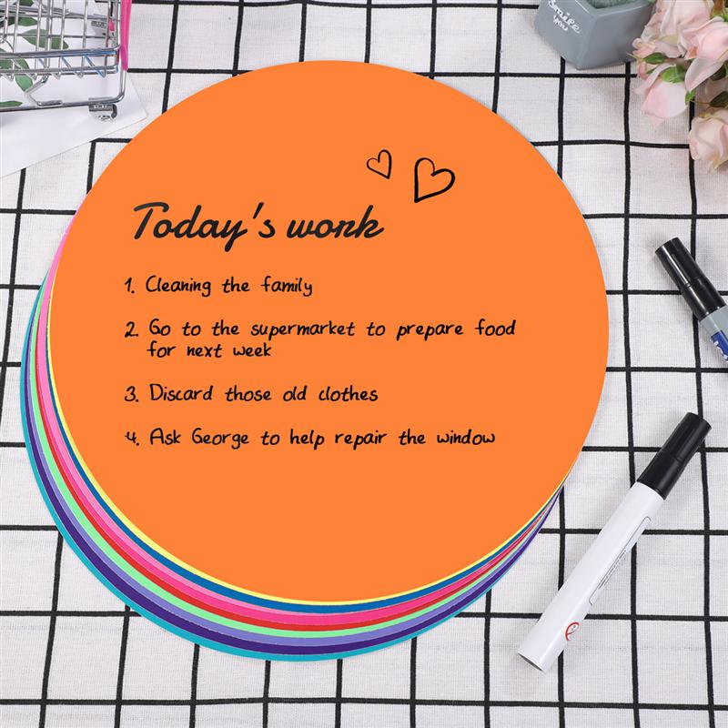 10pcs Colorful Dry Erase Circles Whiteboard Marker... – Grandado