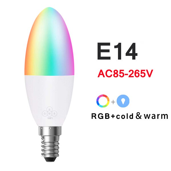 Ampoule LED RGB Wifi E27 E14 B22, lampe à bougie, ... – Grandado
