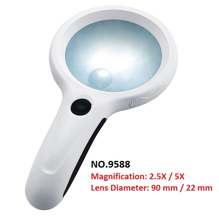 Portable Handheld Magnifier Illuminated Handle Mag... – Grandado